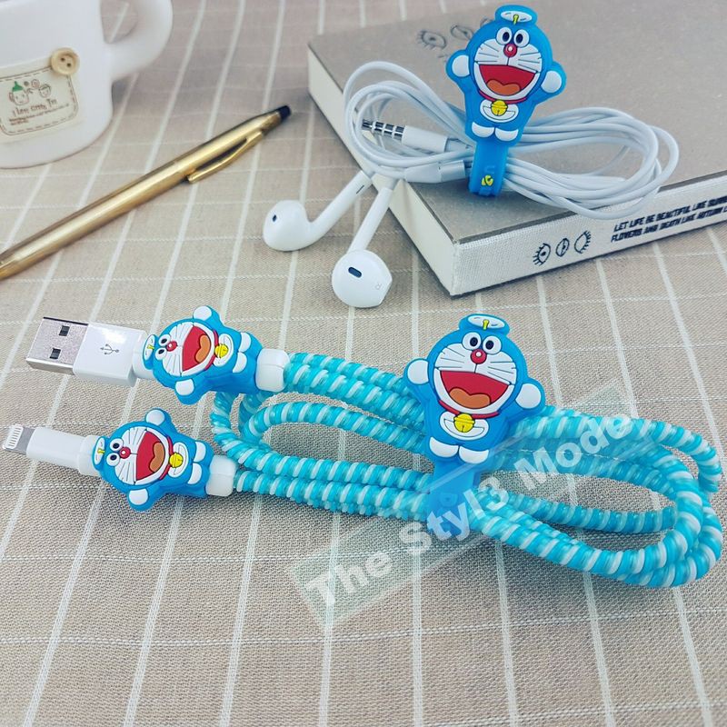 Set Promotion Cable Protector Saver Spring Cord Cable Tie (Part 1 ...