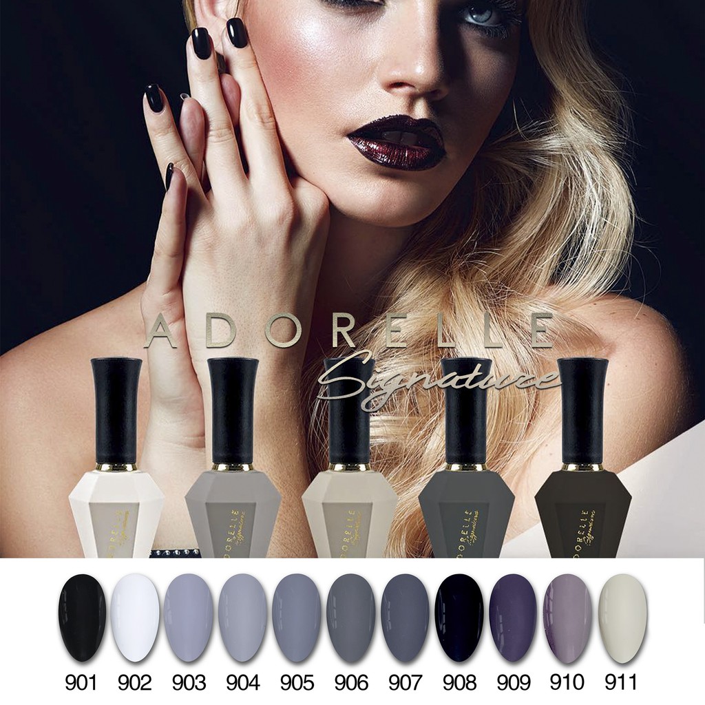 🇰🇷Adorelle color gel [Grey] 901-911 collection white black | Shopee ...