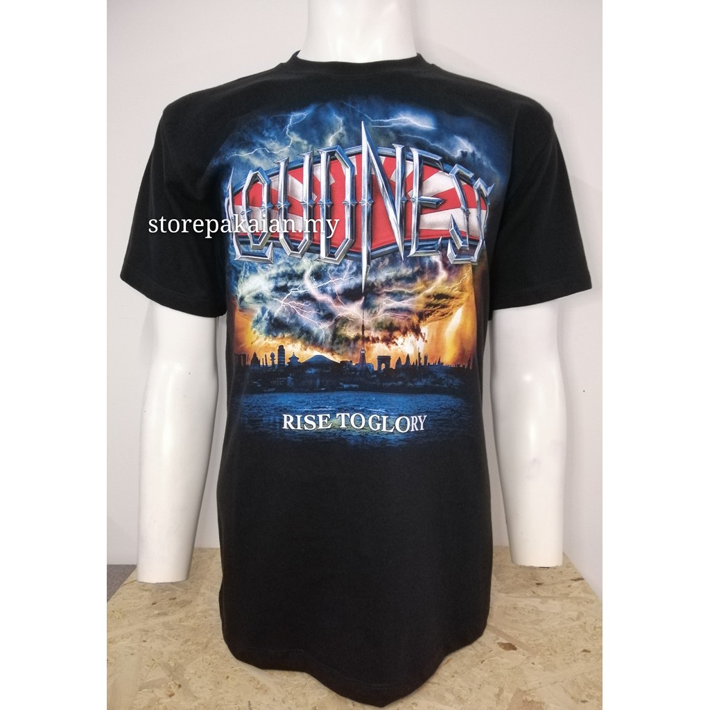 ( READY STOCK ) LOUDNESS Rise To Glory 100% Cotton Rock Band T-Shirt ...