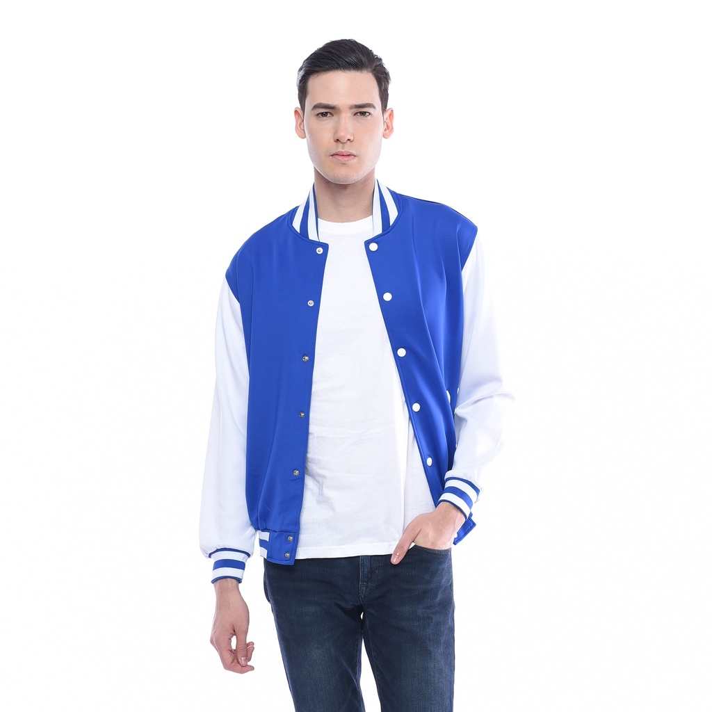 Ultifresh Varsity Pocket Jacket Cool Fabric Unisex Jaket Pelajar ...