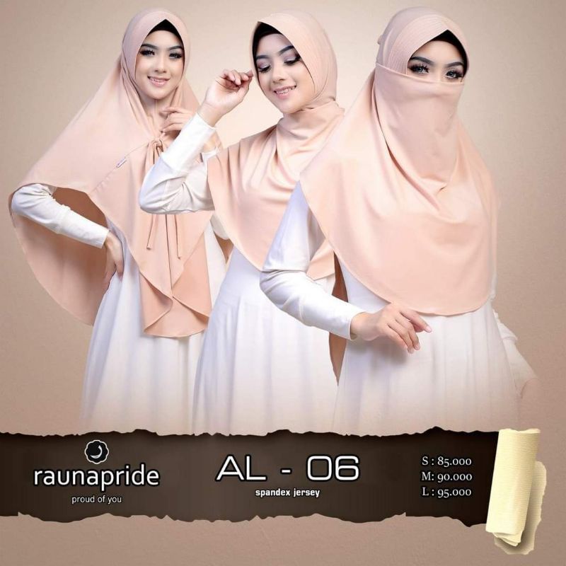 Jilbab AL06 CREAM/Hijab 3IN1 BY | Shopee Malaysia