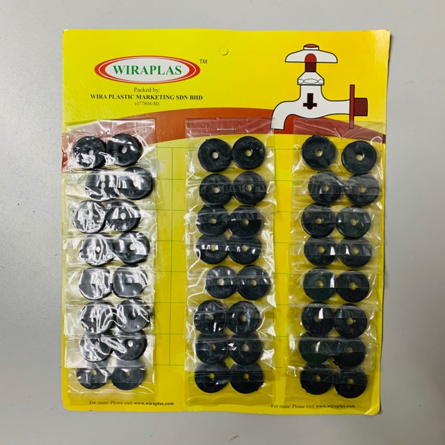 [100% ORIGINAL] WIRAPLAS WATER TAP RUBBER WASHER / RUBBER GASKET WATER ...