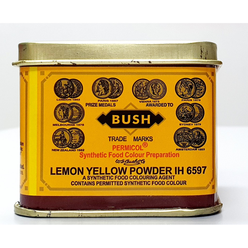 Bush Food Colour Preparation Powder Orange Red / Lemon Yellow 100 gm ...