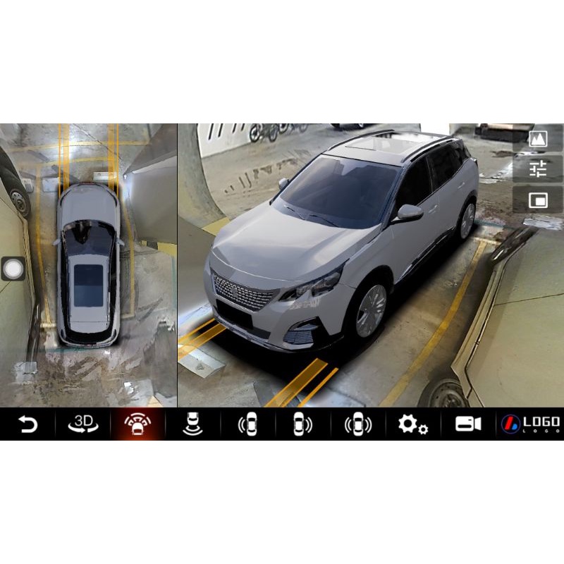 PEUGEOT 3008 3D 360 BIRD VIEW + 24 HOUR VIDEO RECORD SKY NAVI HIGH SPEC ...