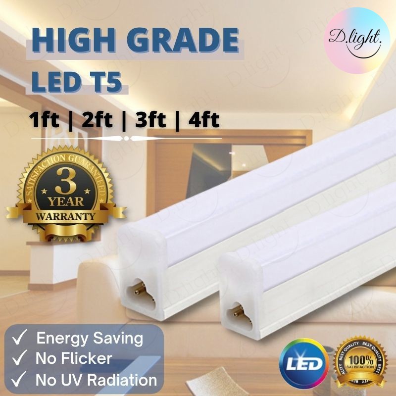 [Premium] LED T5 Tube Light Set Plaster Ceiling Light Lampu Plaster ...