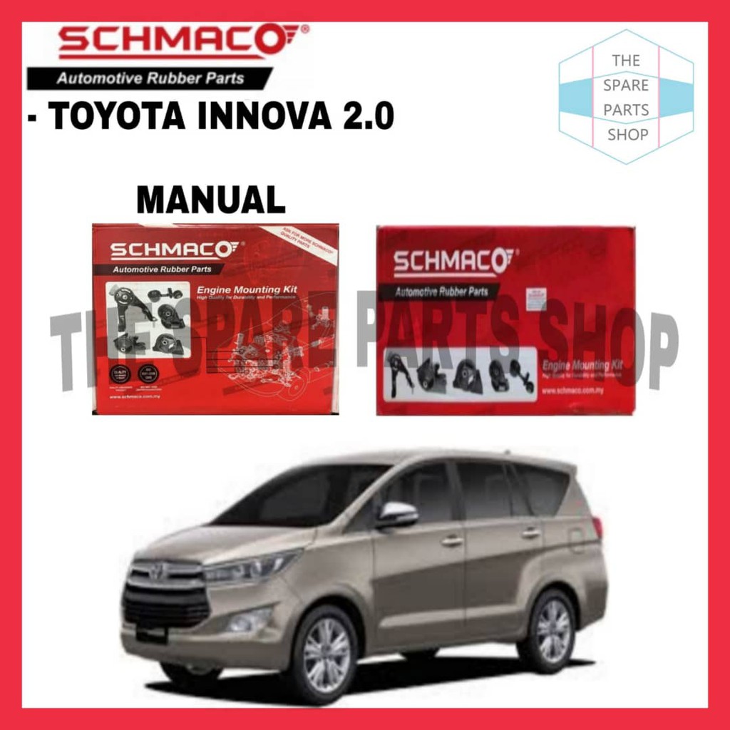 TOYOTA INNOVA 2.0 MANUAL SCHMACO ENGINE MOUNTING KIT SET (3PCS IN 1 SET ...