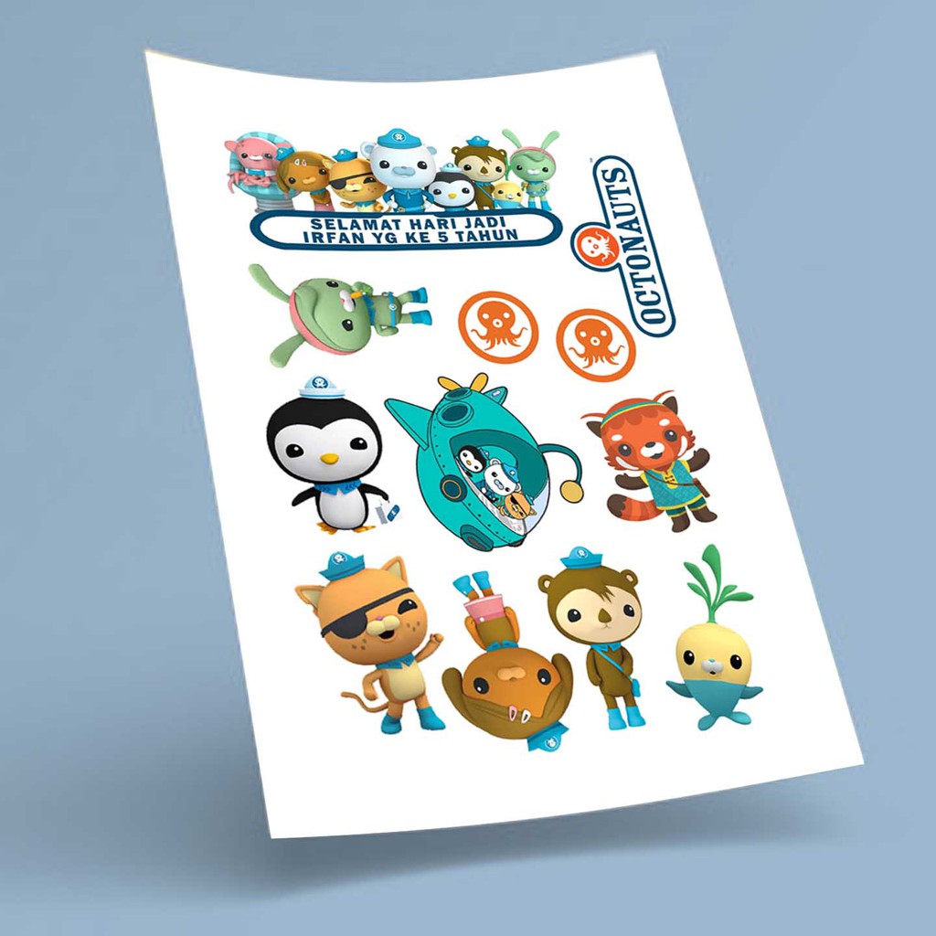 OCTONAUTS CUSTOM NAME & AGE [JPEG FORMAT/FILE] [CAKE TOPPER] [PRINT ...