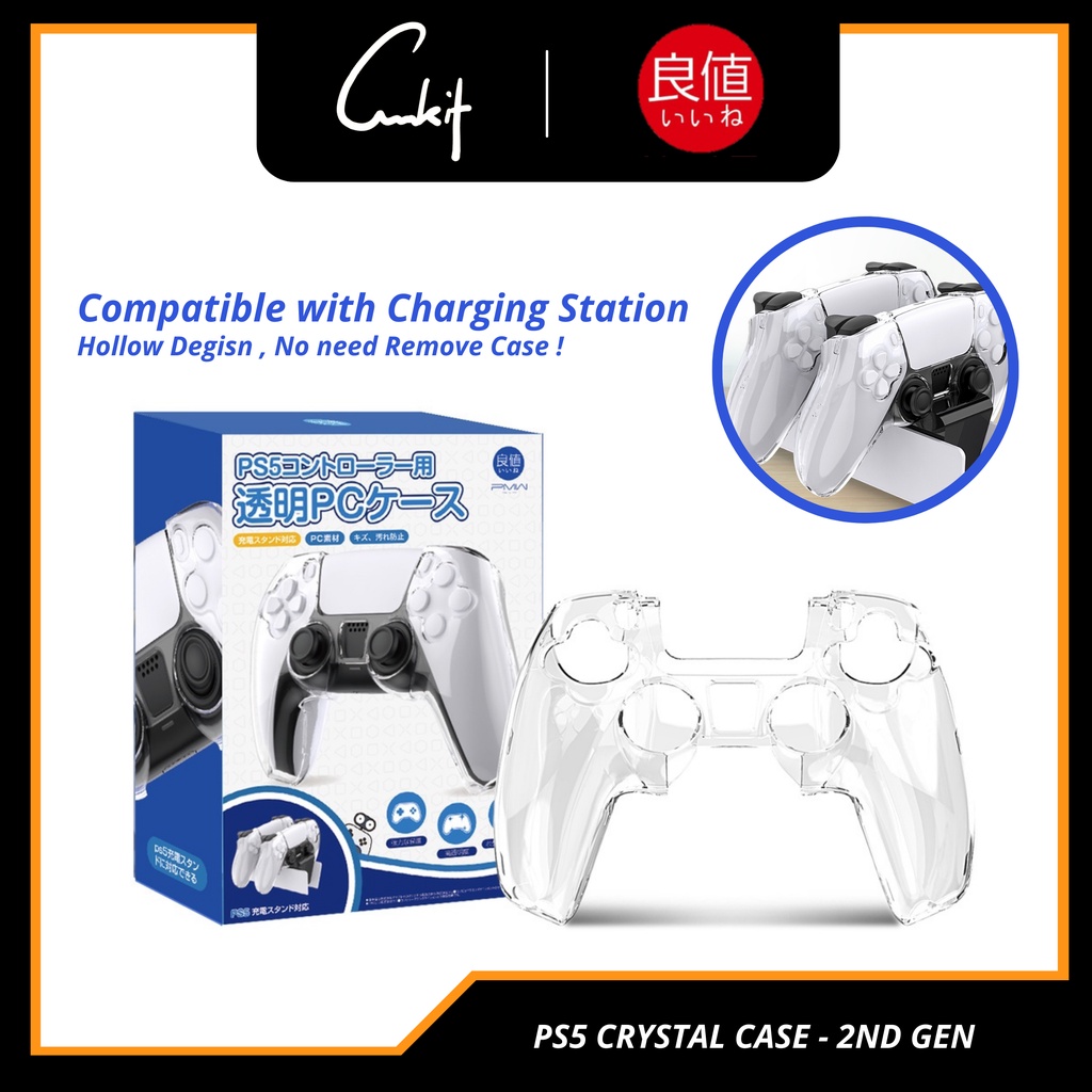 9 9 Sale 】iine Ps5 Crystal Case Ps5 Controller Crystal Case Support