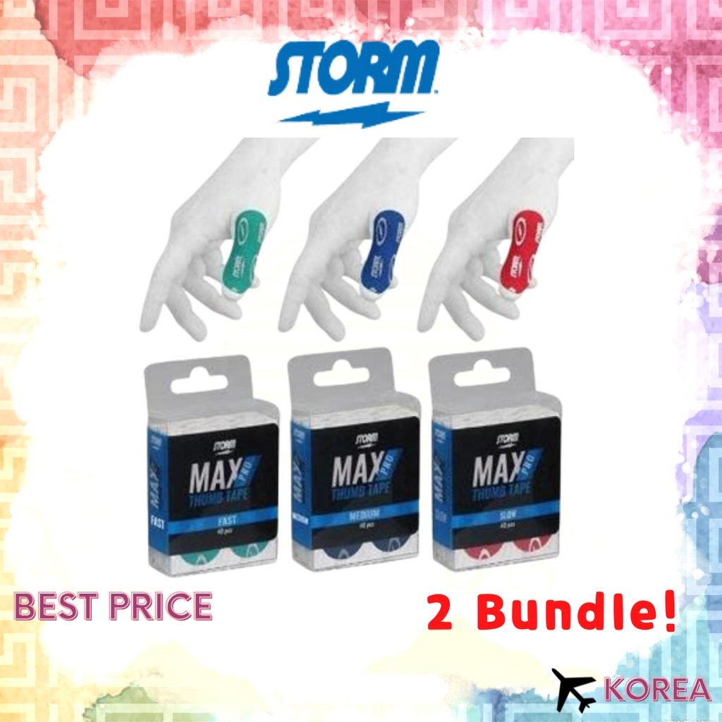 [STORM] 1+1 Max Pro Bowling Thumb Timing Tape (40pcs) | Shopee Malaysia