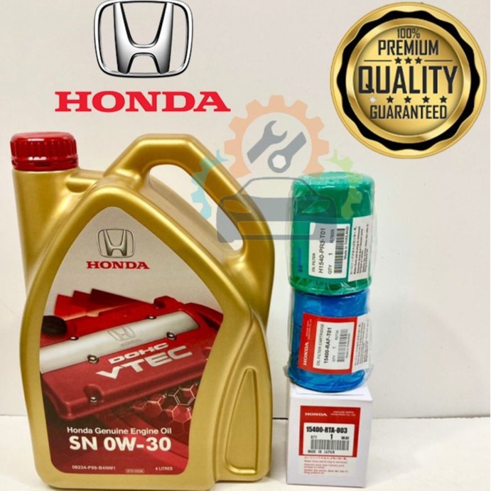 HONDA Fully Synthetic SN 0W30 0W-30 Engine Oil + Honda Oil Filter ...