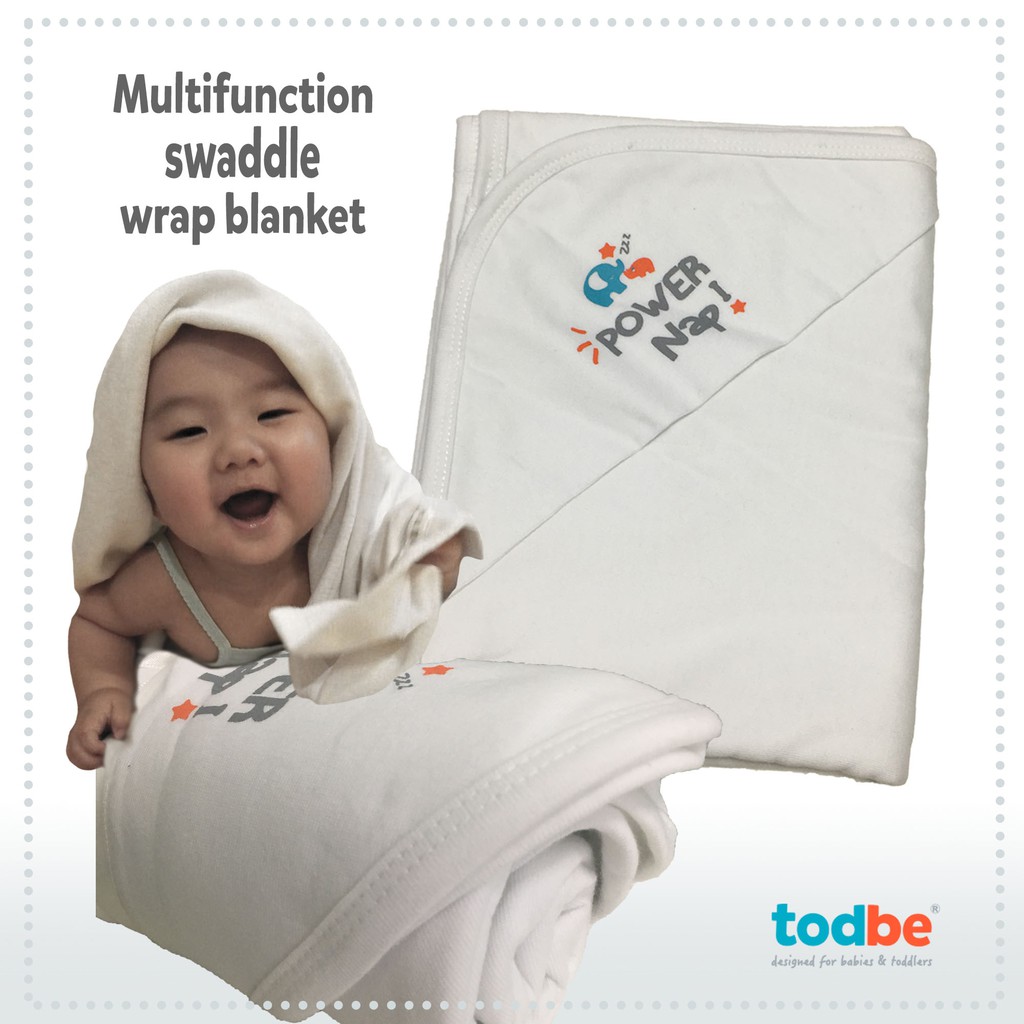 100% Cotton Kain Bedung Bayi Swaddle Cotton Blanket Infant Hooded ...