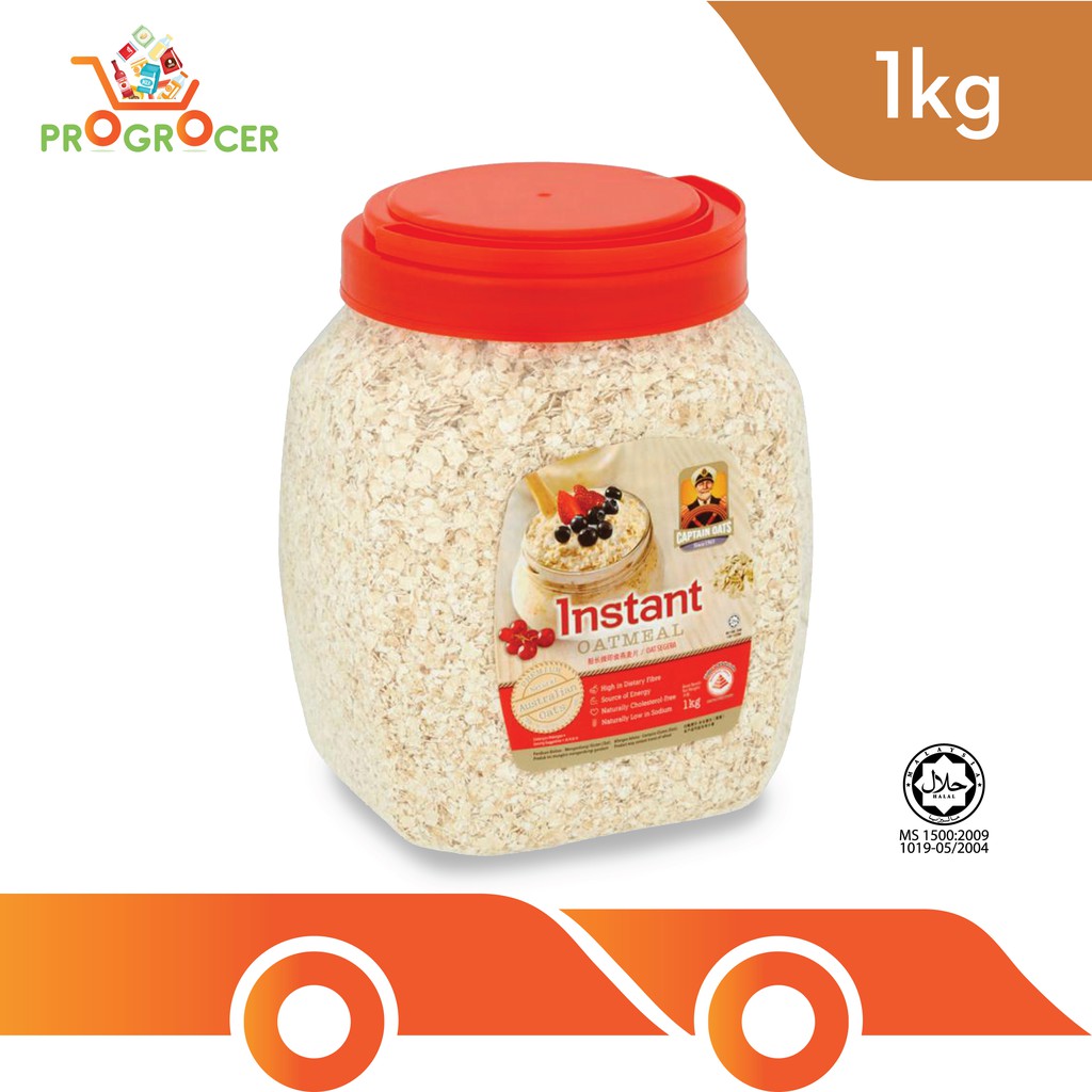 Captain Oats Instant Oatmeal 1kg | Shopee Malaysia