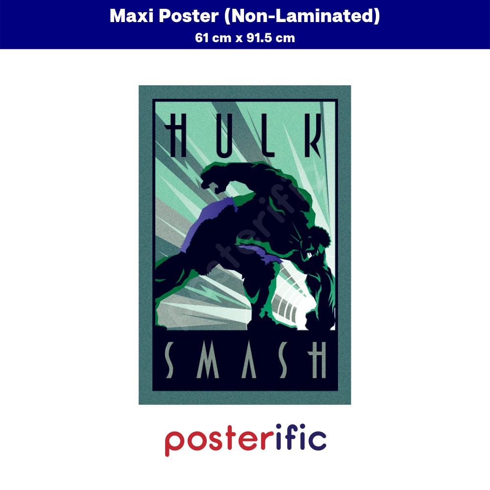Marvel Deco (Hulk) - Poster (61 cm X 91.5 cm) | Shopee Malaysia