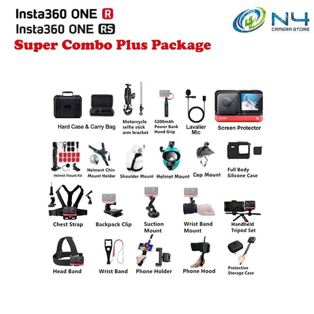 Acessories for Insta360 Accessories Package for Insta360 Series One R ...