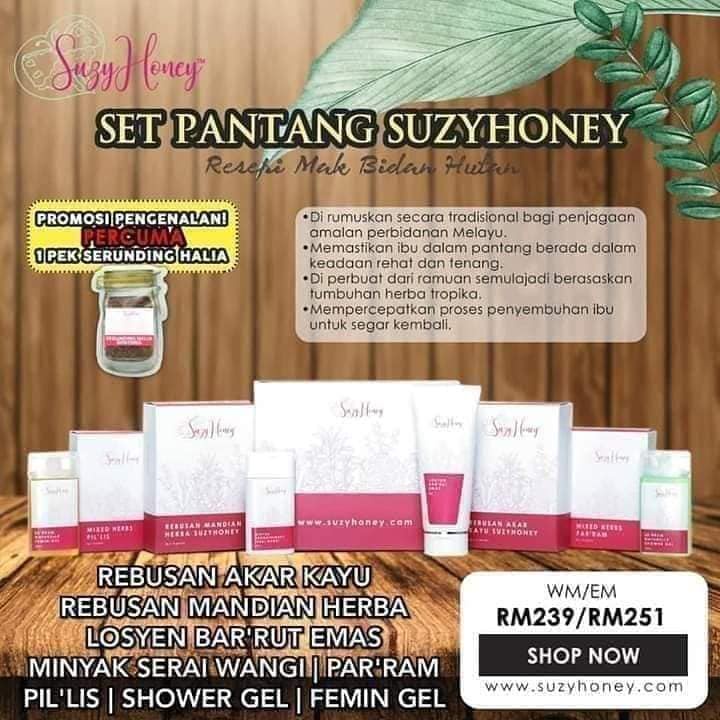 SUZYHONEY SET BERPANTANG BERSALIN LENGKAP Rebusan Akar Kayu Sepang ...