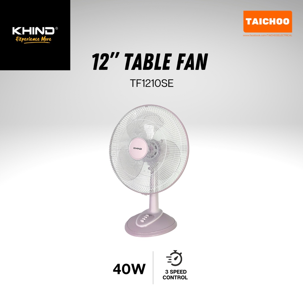 Khind 12” Table Fan TF1210SE | Shopee Malaysia