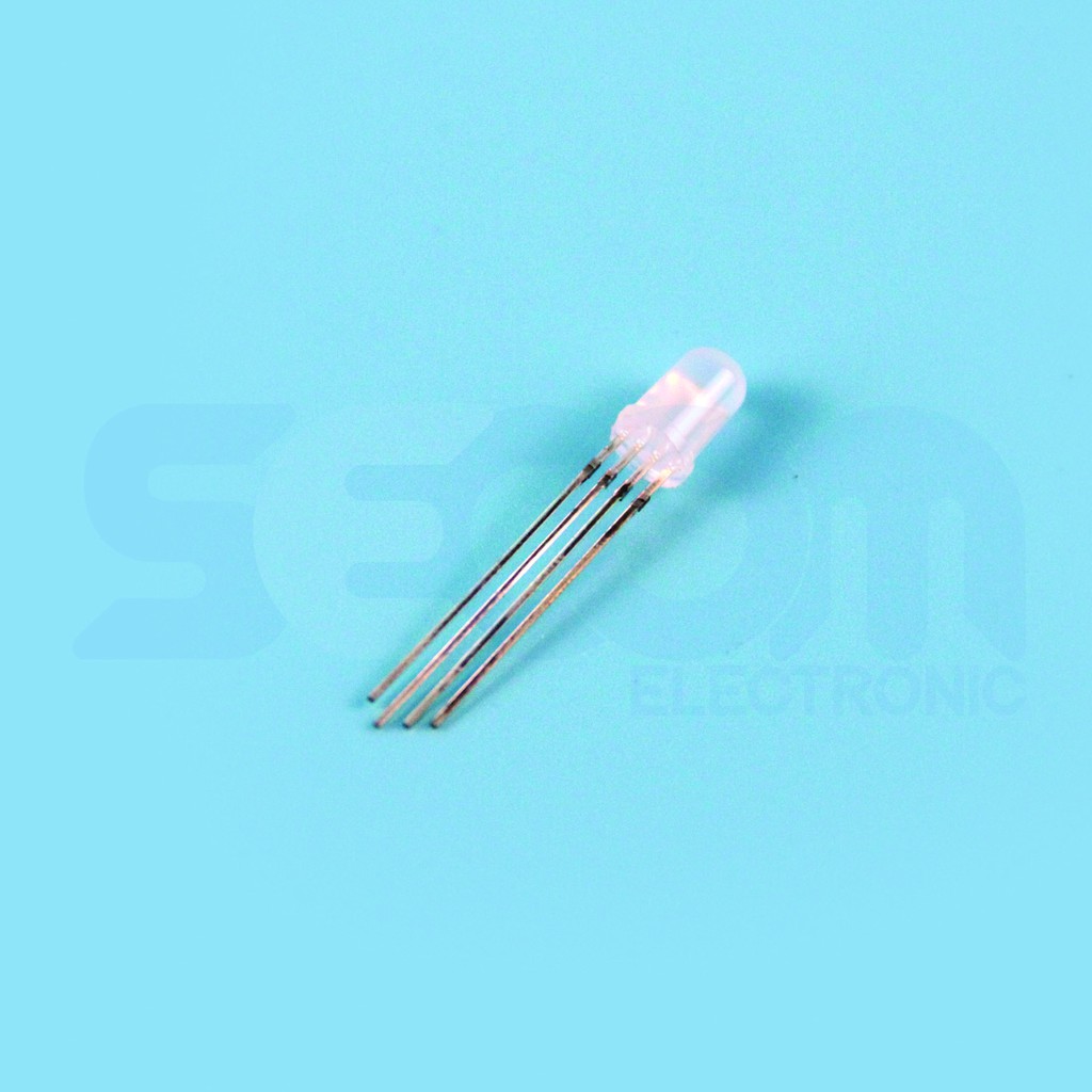 5mm RGB LED Diffused Mixed Colour LED Common Anode 4-pin Red Green Blue ...