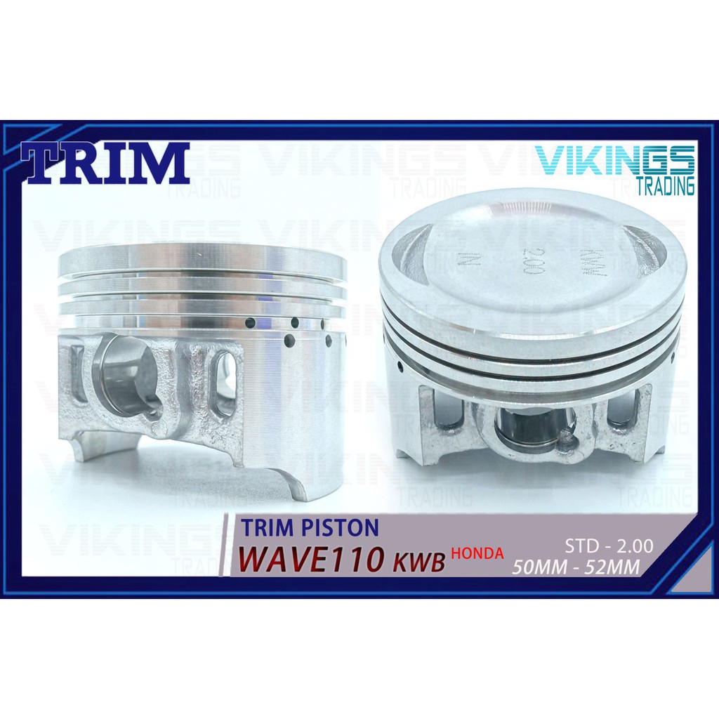 WAVE110 KWB MALAYSIA TRIM PISTON Honda 50mm STD-2.00 BARU/NEW | Shopee ...