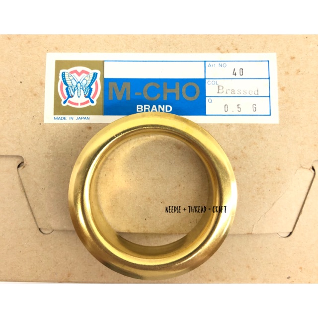 One set of 40mm Brass Eyelet Rings and Washer Curtain DIY/ Satu pasang ...