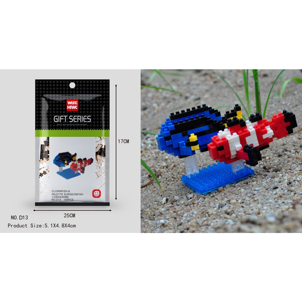 Nano blocks MINI Underwater World Puzzle Building Blocks Octopus ...