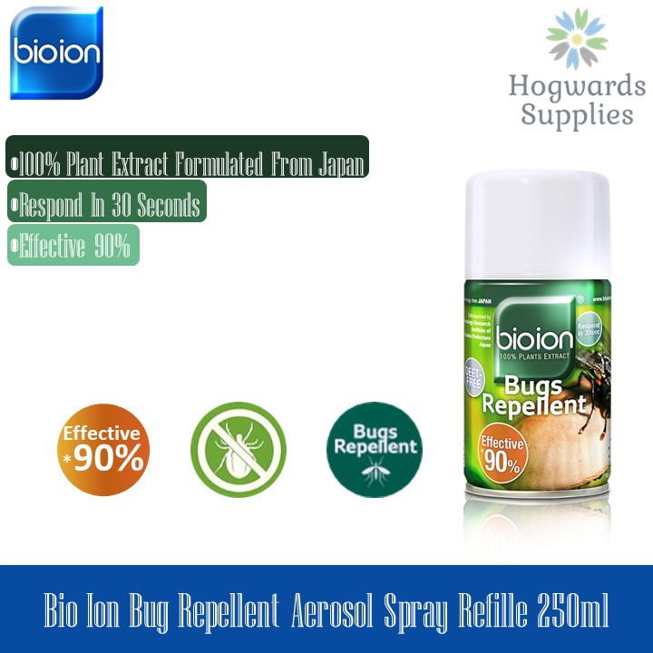 🔥Bio Ion💥Bugs Repellent Aerosol 250ml (3000 Sprays) Bug Away | Shopee ...