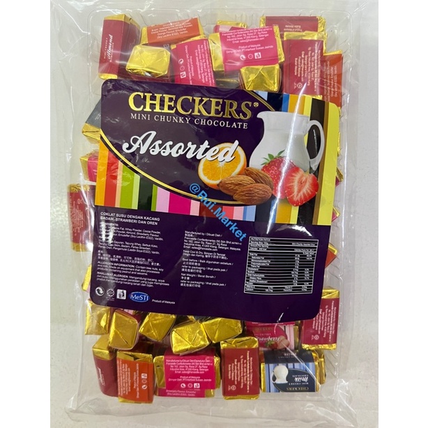 FRANCESTLE CHECKERS MINI CHUNCKY CHOCOLATE 350-500G | Shopee Malaysia