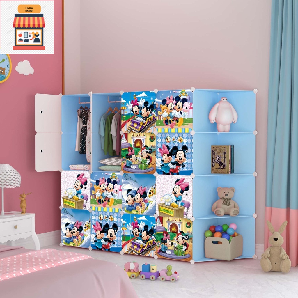 [READY STOCK] 16 cube corner DIY Multipurpose Wardrobe Cabinet Clothes ...
