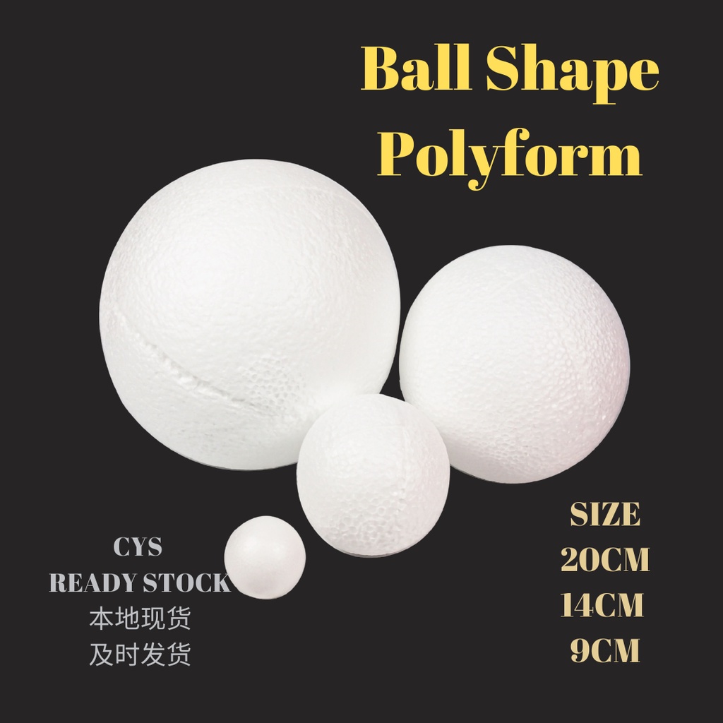 Ball Shape Polyform / Pcs / Bentuk Bola Polystyrene / Pcs | Shopee Malaysia