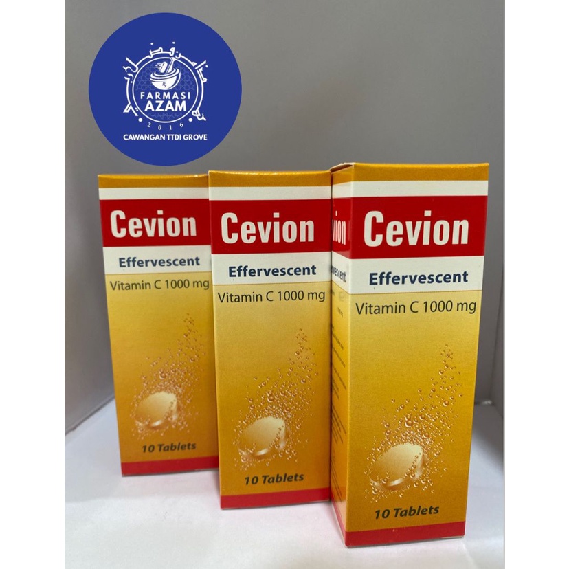 CEVION EFFERVESCENT VITAMIN C 1000MG (10 TABLETS) | Shopee Malaysia