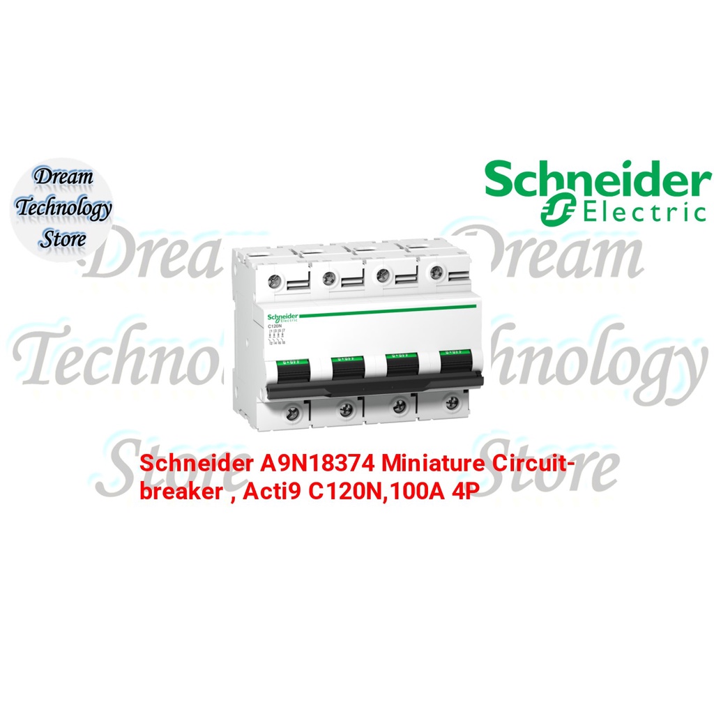 Schneider A9N18374 Miniature Circuit-breaker , Acti9 C120N,100A 4P | Shopee Malaysia