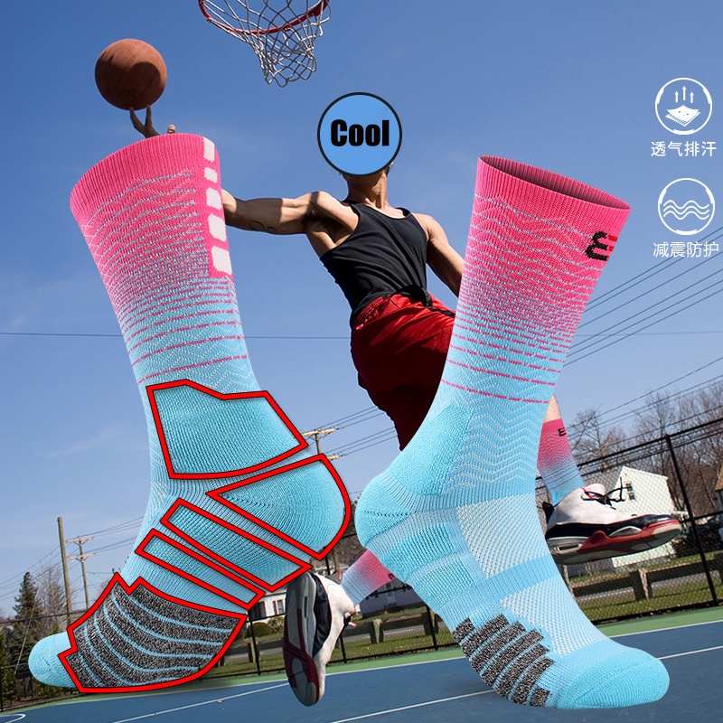 Professional Basketball Socks Fashion Mid-tube Thickened Towel Bottom ...