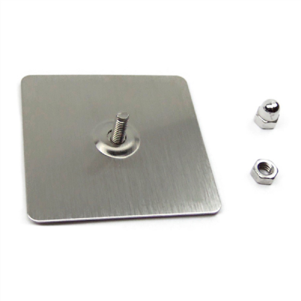 Stainless Steel Seamless Screw Hook, No Punch Strong Adhesive Screw ...