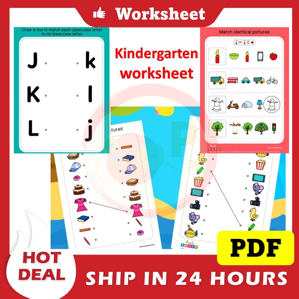 [W220] Worksheet Kindergarten Age 3-4 Preschool BM BI BC Chinese ...