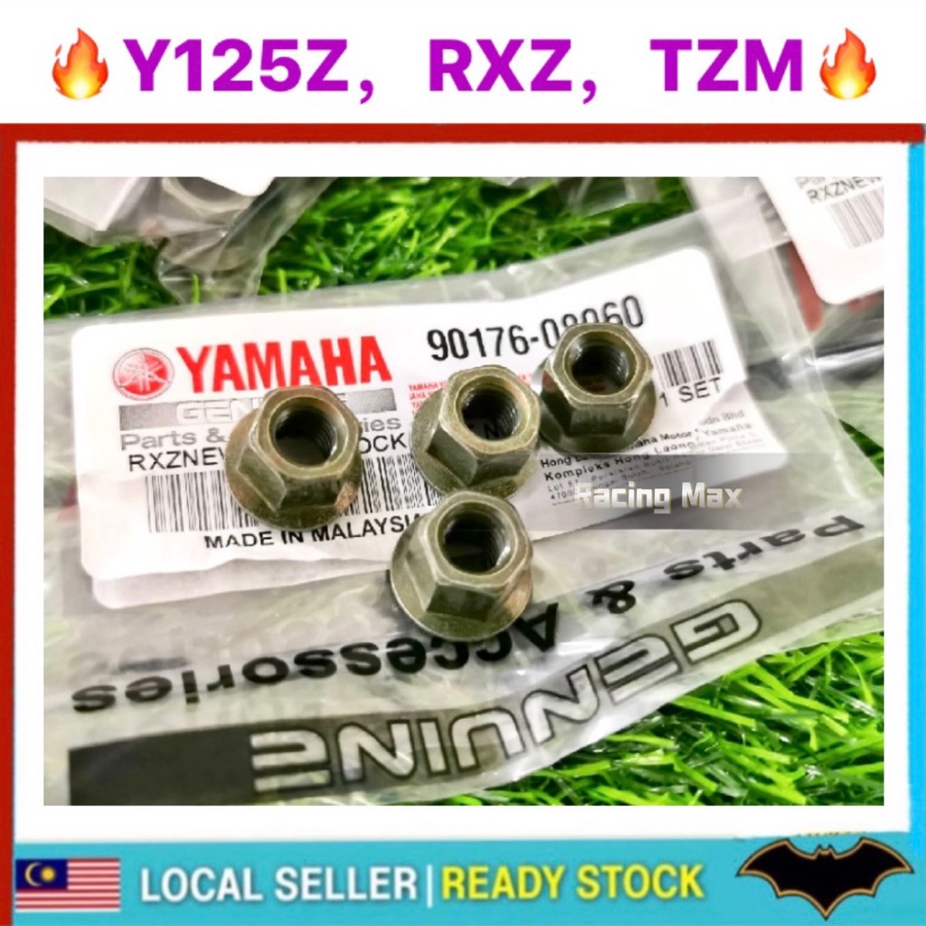 CYLINDER BLOCK BOLT NUT Y125Z Y125 Y125ZR 125Z 125ZR RXZ CATALYZER MILI ...