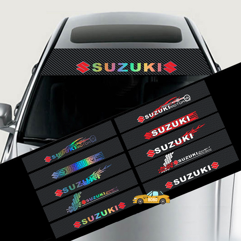 130x21cm Modified Car Front Reflective Windshield Stickers Auto ...