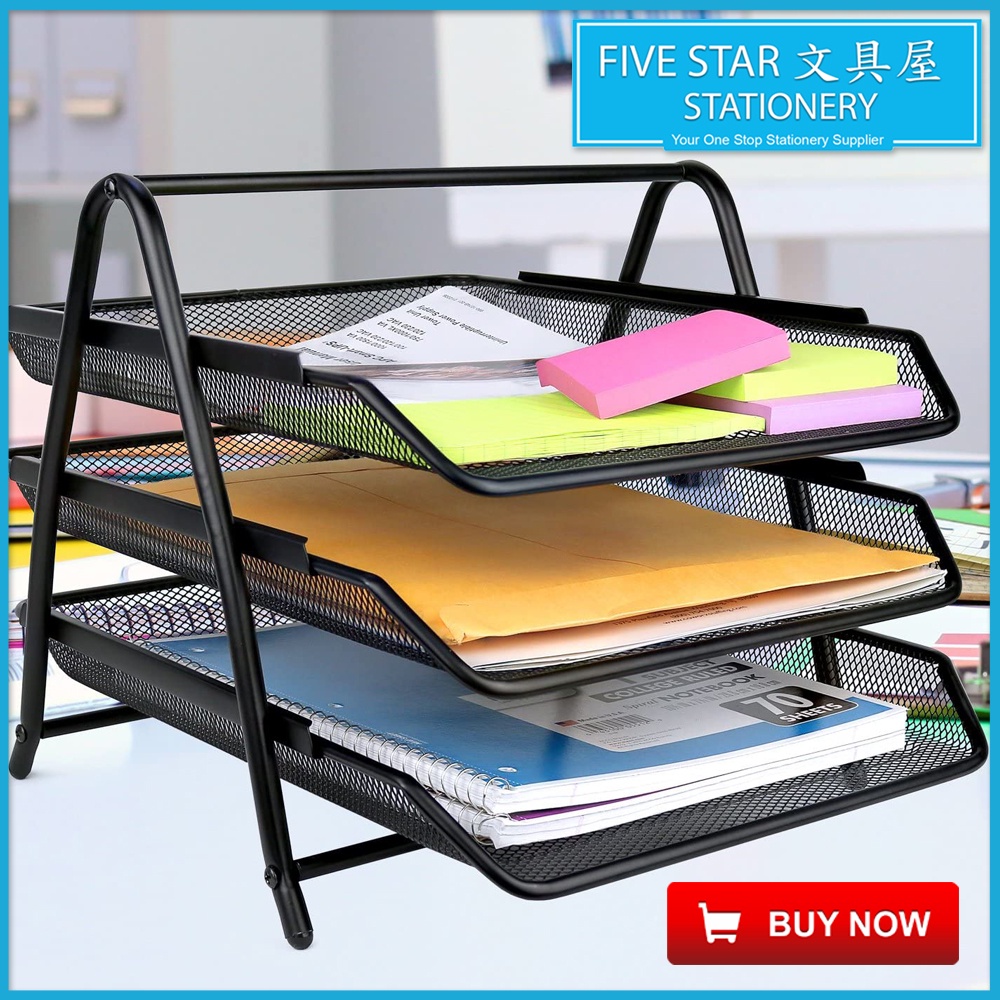 File Document Letter Paper Tray Sorter Collection File Desk Organizer ...