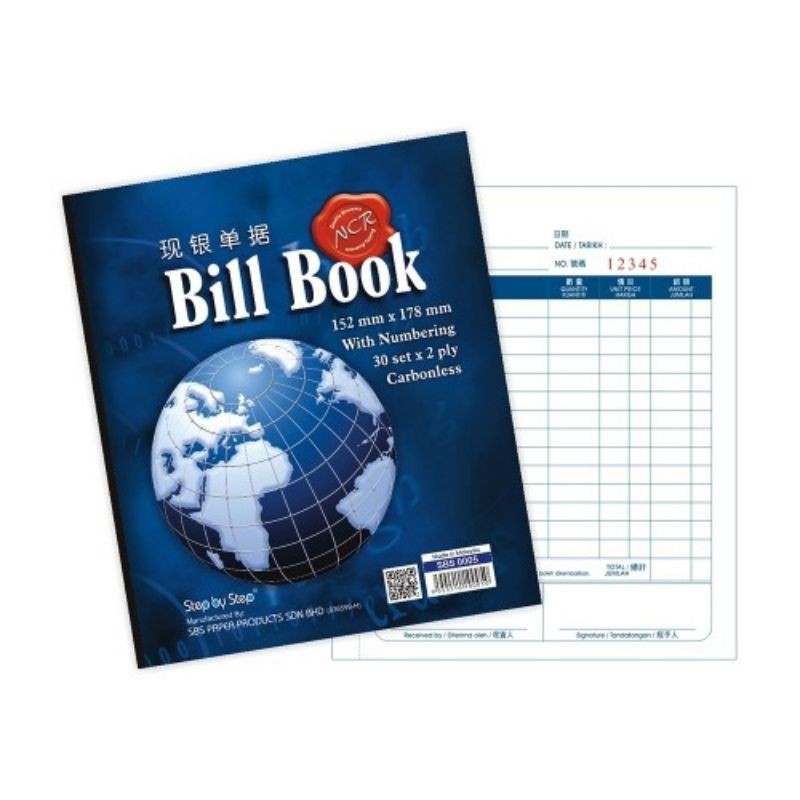 Buku Bil Stationery Bill Book Office Buku Resit Ncr Carbonless Resit ...