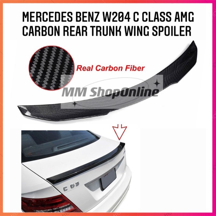 MERCEDES BENZ W204 C CLASS C180 C200 C280 AMG MODEL REAR TRUNK WING ...