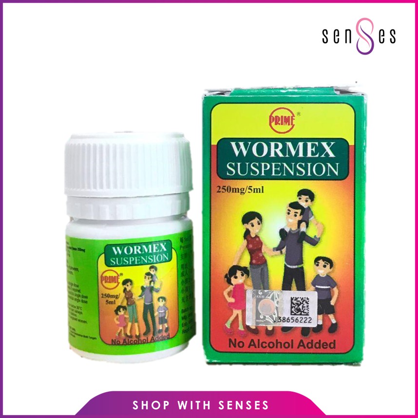 PRIME WORMEX SUSPENSION 250MG 10ML | Shopee Malaysia