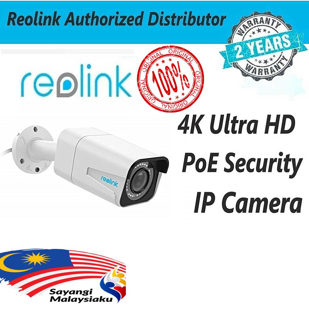 Reolink RLC-B800 4K Ultra HD PoE Security IP Camera CCTV 4K Ultra HD, Easy PoE | Shopee Malaysia