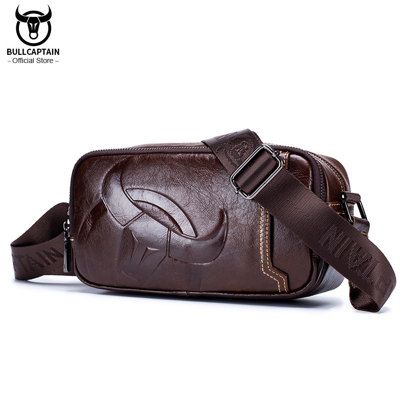 BULLCAPTAIN High Quality Fashion Male Bages Man Messenger Bag Genuine ...
