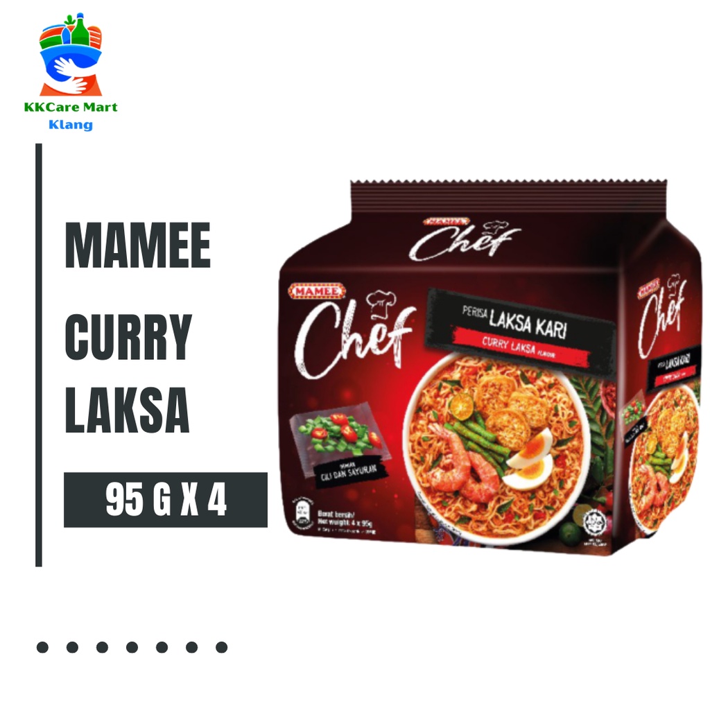 Mamee - Chef Laksa Kari Flavour ( 4 x 95g ) | Shopee Malaysia