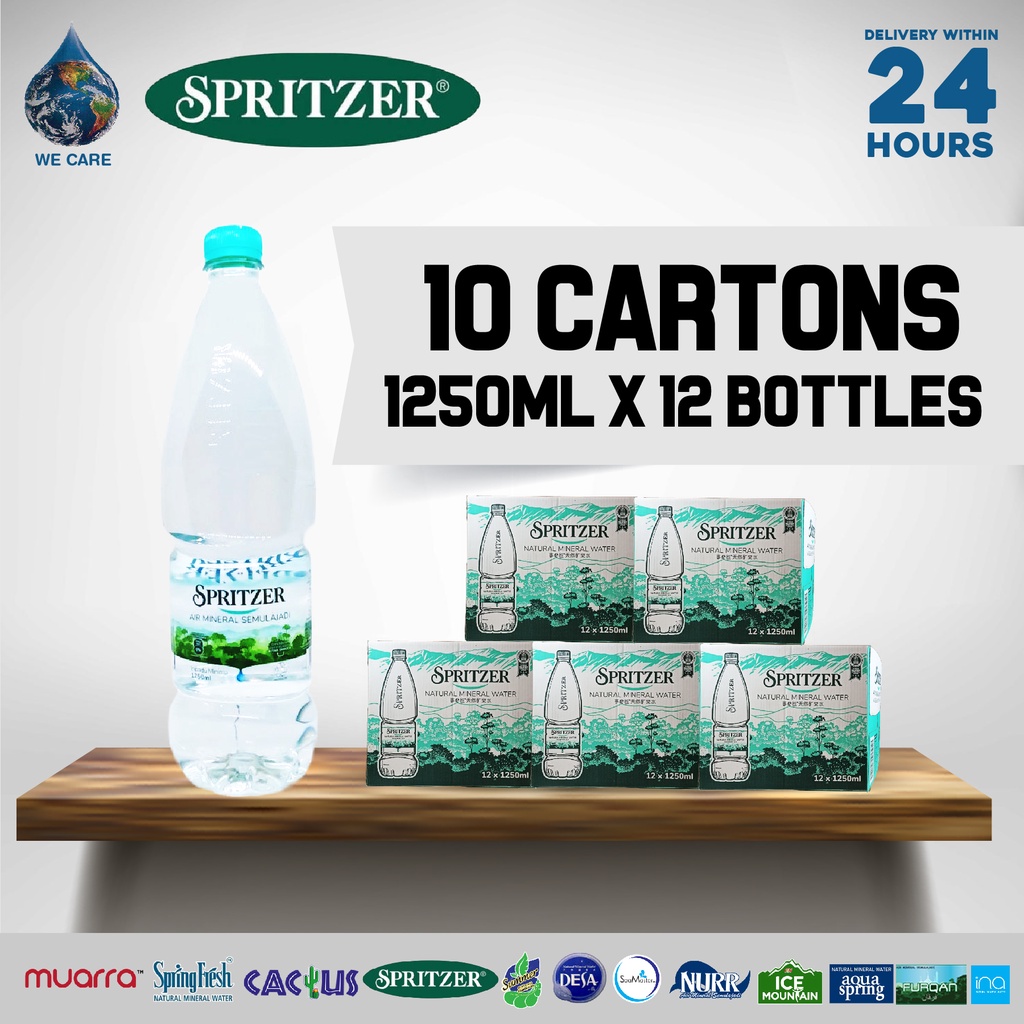 SPRITZER Mineral Water (1250ml x 12 Bottles x 10 Cartons) | Shopee Malaysia