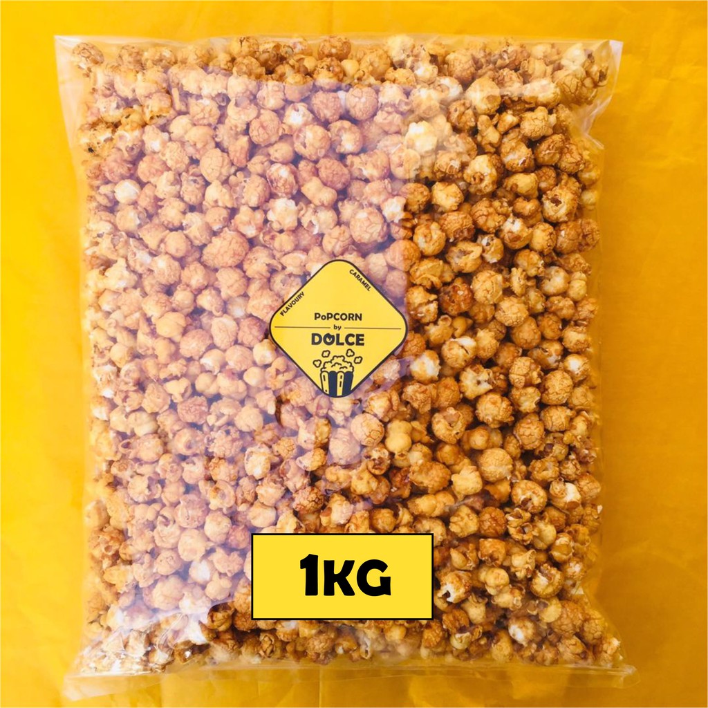🌕DOLCE POPCORN🌕 1kg 🍿 FLAVOURY CARAMEL COATED | Shopee Malaysia