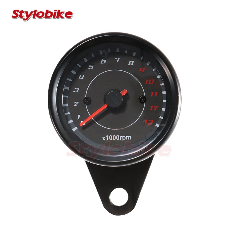 MOTORCYCLE RPM METER 12V TACHOMETER METER LED BACKLIGHT 13K RPM SHIFT ...