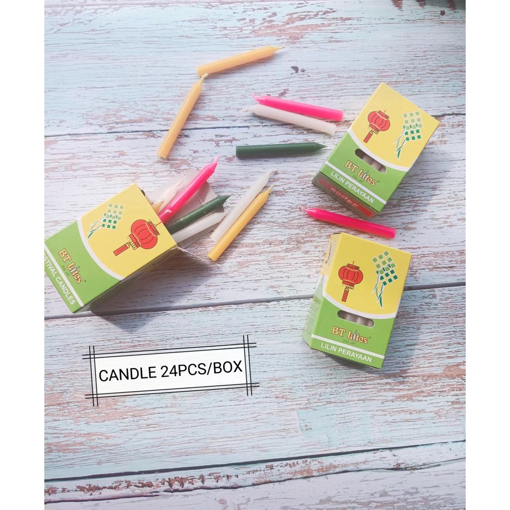 Mid Autumn Festival Candle 24pcs/box | Shopee Malaysia