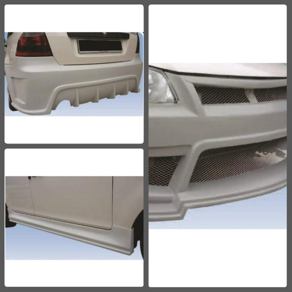 Proton Saga 2nd Generation BLM Thai R3 Skirting Body Kit Fiber Ready ...