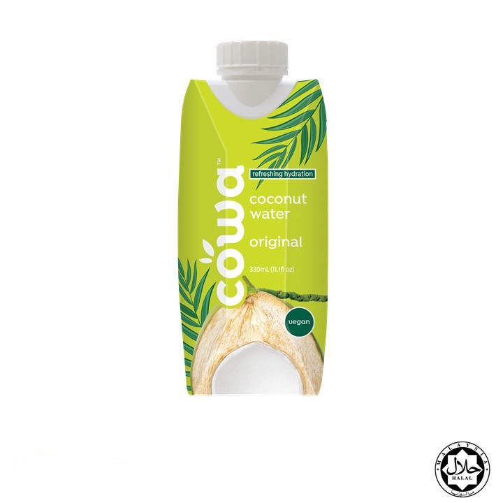 (HALAL)COWA COCONUT WATER 330ML AIR KELAPA ASLI | Shopee Malaysia
