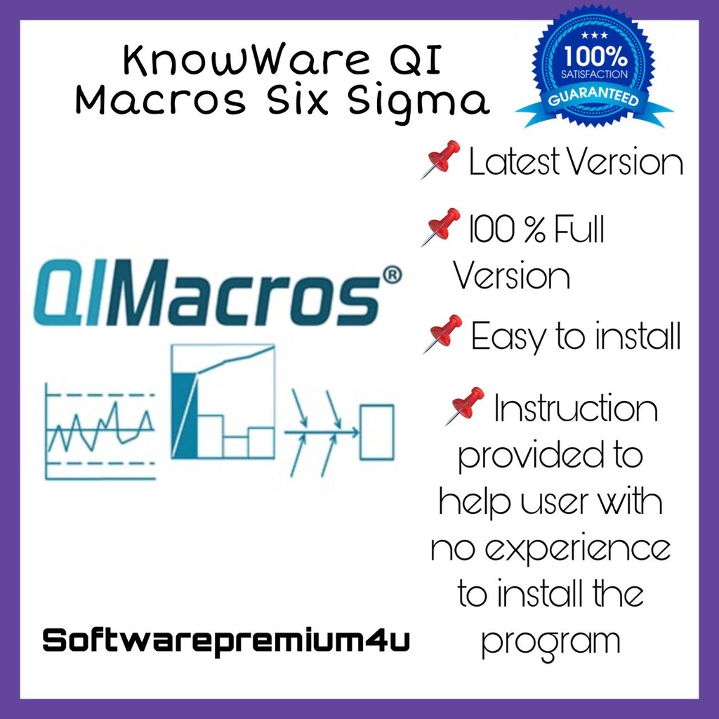 QI Macros SPC Software for Excel 2018 🔥【Full Version】🔥 | Shopee Malaysia