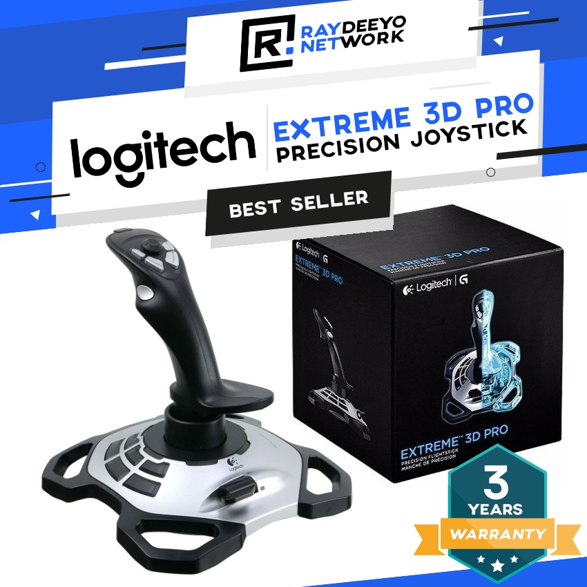 Logitech Extreme 3D Pro Joystick [12 Programmable button/8-way Hat ...